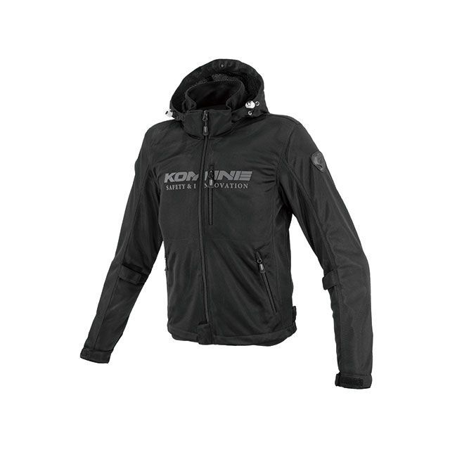 コミネ 2025春夏モデル JK-176 エニグマライト メッシュパーカ（KOMINE ブラック） サイズ M KOMINE