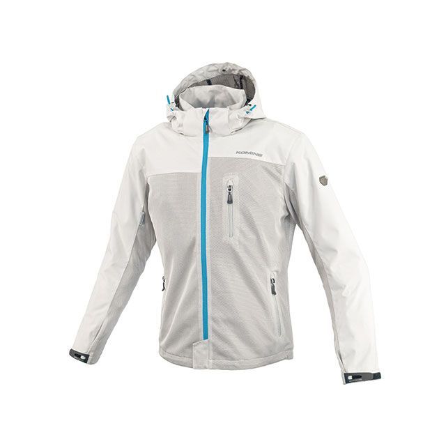 コミネ 2025春夏モデル JK-1143 プロテクトメッシュパーカーテン（シルバー） サイズ WXL KOMINE