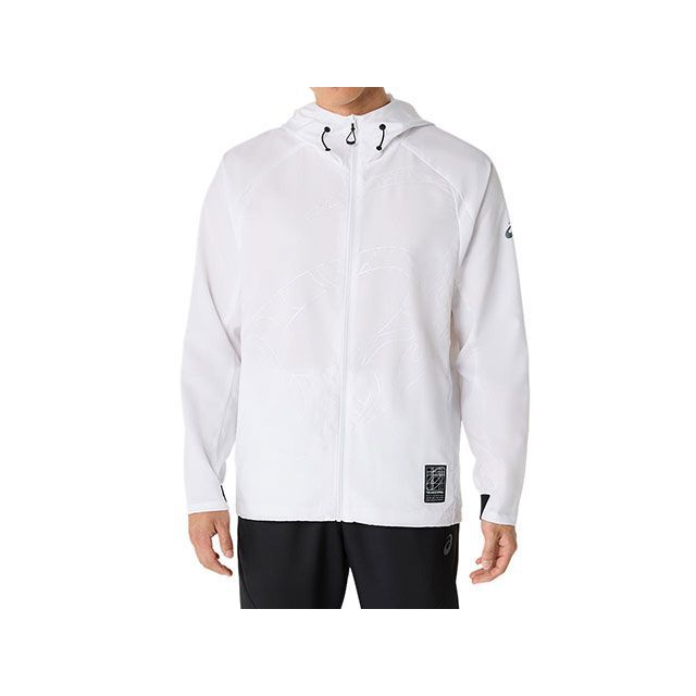 アシックス 2031E979 クールアクティモーションクロスフーディージャケット（BRILLIANT WHITE） サイズ M ASICS