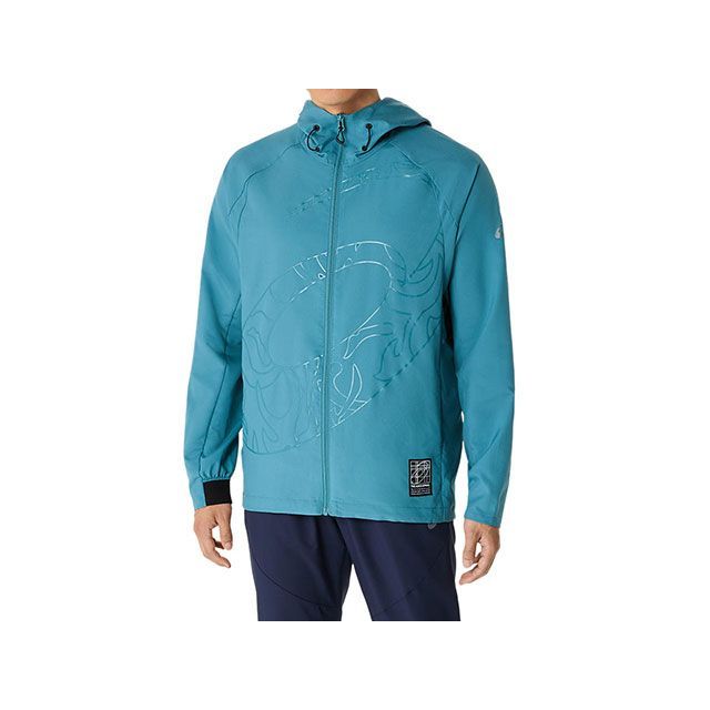 アシックス 2031E979 クールアクティモーションクロスフーディージャケット（ATLANTIS BLUE） サイズ S ASICS