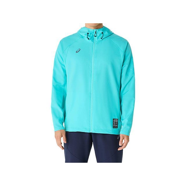 アシックス 2031E980 ドライアクティモーションクロスフーディージャケット（ENERGY AQUA） サイズ XL ASICS