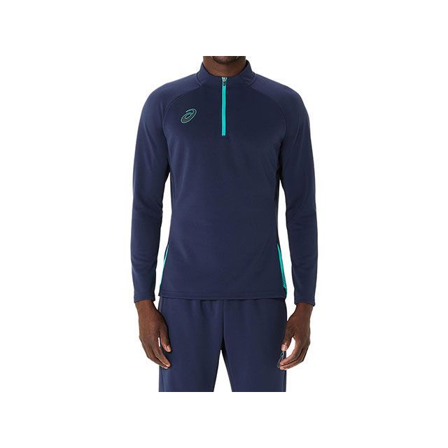 アシックス 2101A301 HALFZIP KNIT TOP（ミッドナイト） サイズ XL ASICS