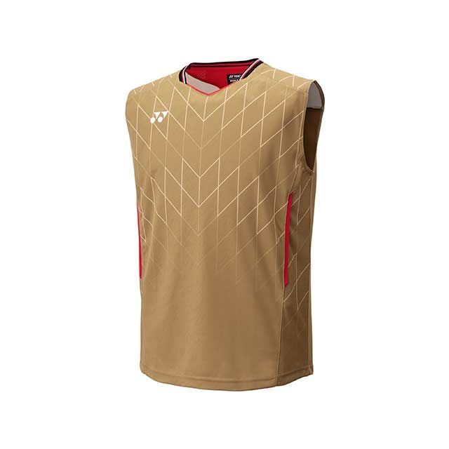 ヨネックス 10699 メンズゲームシャツ ノースリーブ（ゴールド） サイズ O YONEX