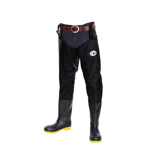 阪神素地 防災ヒップウェーダー（ブラック） サイズ 27.0cm hanshinkiji