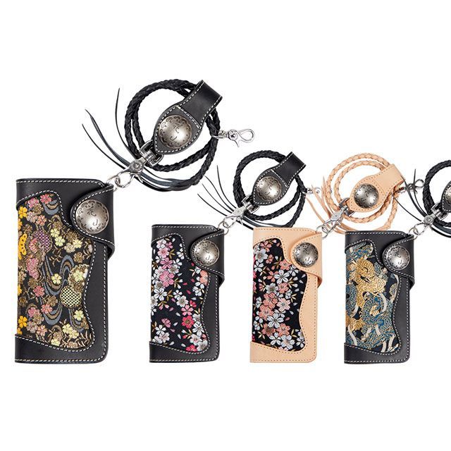 デグナー W-9AK 花山レザーウォレット（龍/ブラック） DEGNER