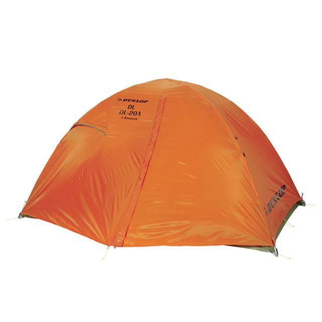 ダンロップ アウトドア DL-20A 4S・両入口軽量ダブルウォールテント2人用（オレンジ） DUNLOP