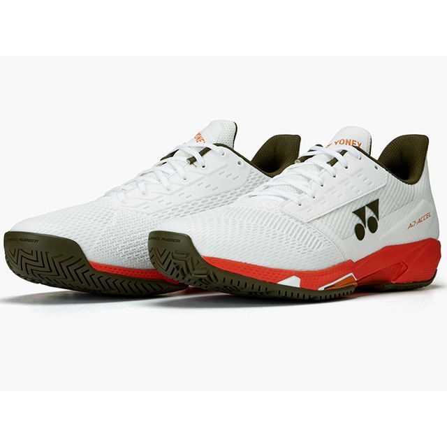 ヨネックス SHTAAMA パワークッションアドアクセルMAC（ホワイト/オレンジ） サイズ 26.0cm YONEX