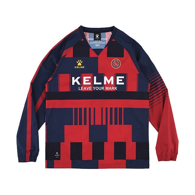 トータス KELME Jr.ピステスーツ（ネイビー×エンジ） サイズ 140 TORTOISE