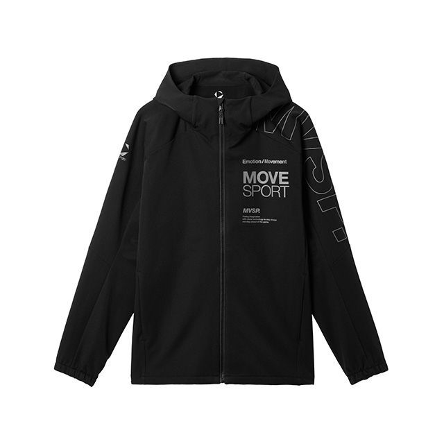 デサント ST5FJK22M 【ACTIVE SUITS】HEATNAVI ソフトシェル フーディー（ブラック） サイズ L DESCENTE