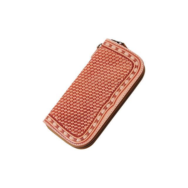 デグナー W-87 カービングジップウォレット カラー タン DEGNER