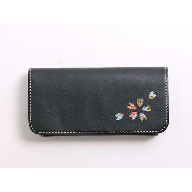 デグナー 花山 WV-12K レザーウォレット（都桜/ブラック） DEGNER