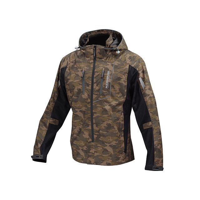 コミネ JK-112 プロテクトハーフメッシュパーカ-ゲンリ カラー カモ/ブラック サイズ M KOMINE