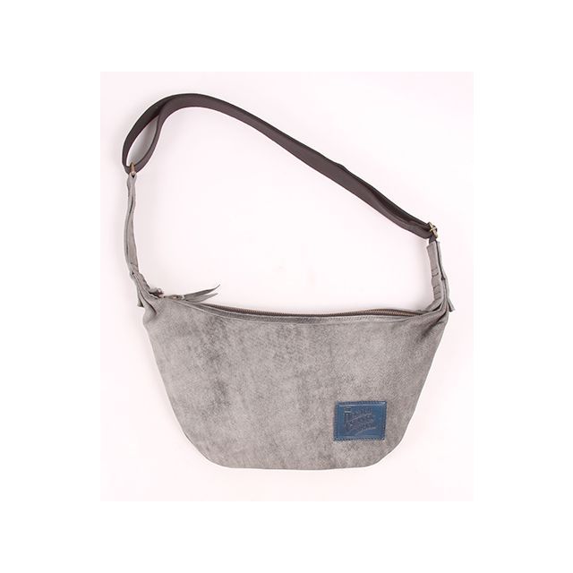 デグナー W-105 レザーバナナバッグ（グレー） DEGNER