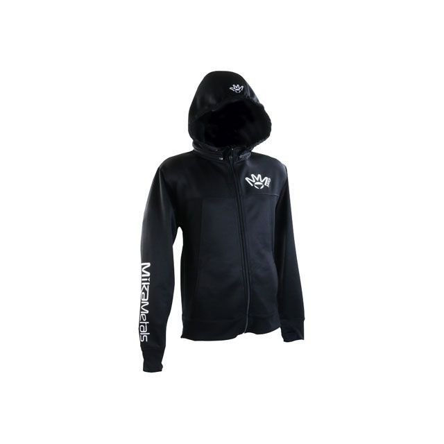 ミカメタルズ オリジナルジップアップパーカー（ブラック） サイズ S MIKA ls