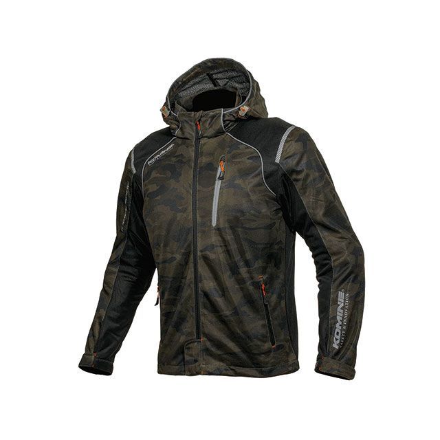 コミネ JK-135 プロテクトフルメッシュパーカ（カモ/ブラック） サイズ WM KOMINE