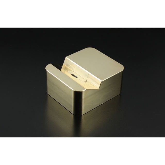 GILD design（mobile item） GI-302BRS クレードル（Apple純正 Lightning USBケーブル対応） ブラス …