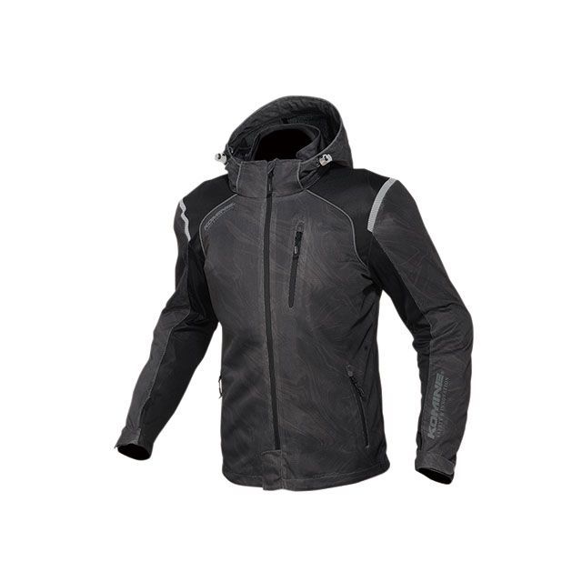 コミネ 2020春夏モデル JK-135 プロテクトフルメッシュパーカ（ブラックマーブル） サイズ XL KOMINE