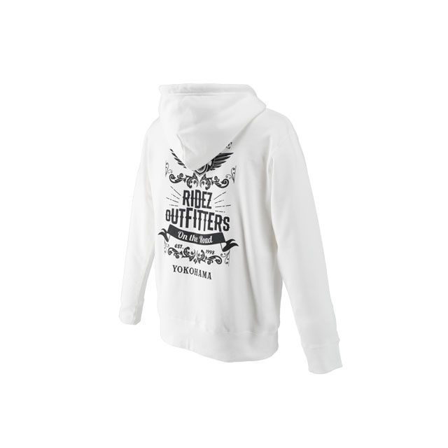 ライズ RIDEZ ON THE ROAD HOODIE RHD03（ホワイト） サイズ M RIDEZ