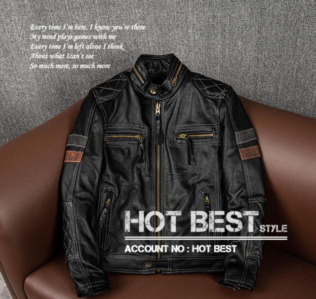 上質　メンズ　レザー　ジャケット カウハイド　牛革 スタンダードスタイル  アウトロースタイル  シングルライダース