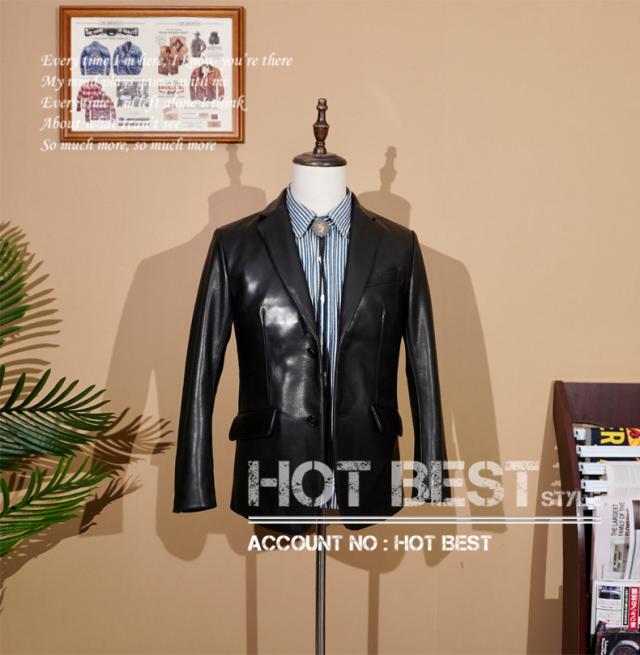 カウハイド ヴィンテージスタイル サックコート メンズ 革ジャン レザージャケット テーラード ライダース 製品染め 牛革