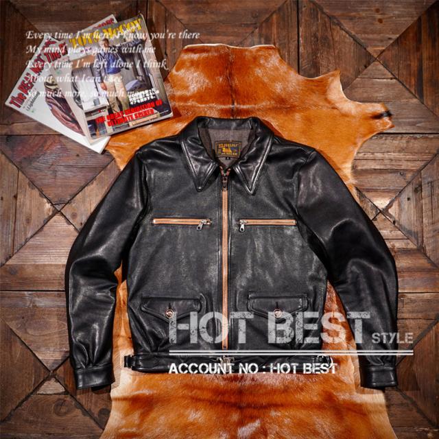 最高峰 1.2mmシープスキン 復刻40年代 ドイツ軍 ハルトマン フライト レザージャケット ベジタブルタンニンなめし 羊革