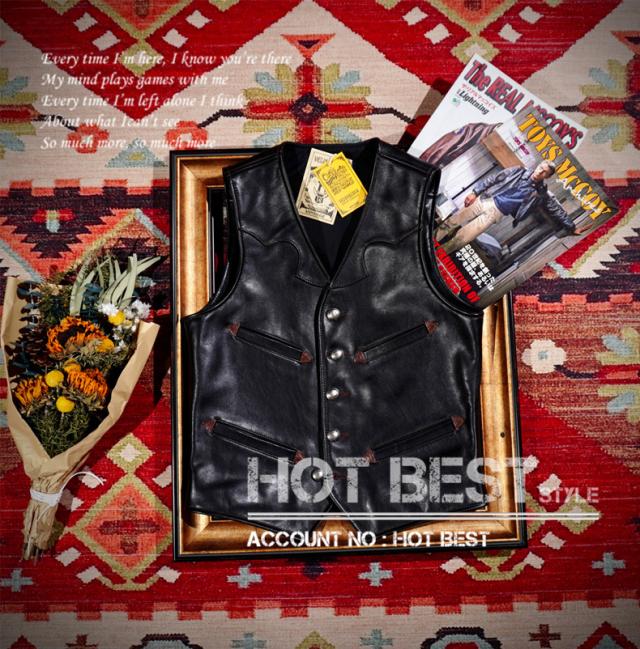 1.3mm カウハイド 本革 メンズ レザーベスト ベスト 皮ベスト ジレ レザージャケット 牛革