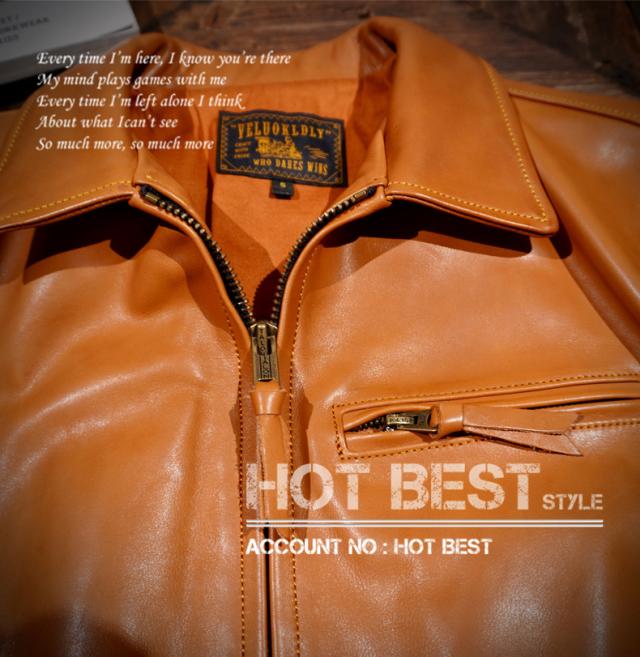 1.3mm ホースハイド 30年代スタイル メンズ 革ジャン シングルライダース レザージャケット トスカーナ植物鞣し革 馬革