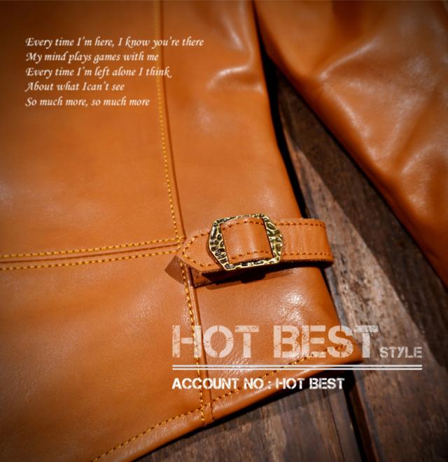 1.3mm ホースハイド 30年代スタイル メンズ 革ジャン シングルライダース レザージャケット トスカーナ植物鞣し革 馬革