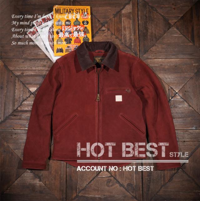 1.3mm カウスエード スタンダードスタイル メンズ 革ジャン シングルライダース イタリアンレザー 牛革