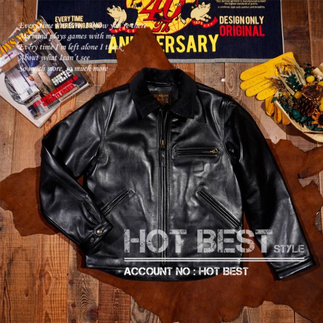 1.3mm カウハイド スタンダードスタイル メンズ 革ジャン シングルライダース イタリアンレザー 牛革