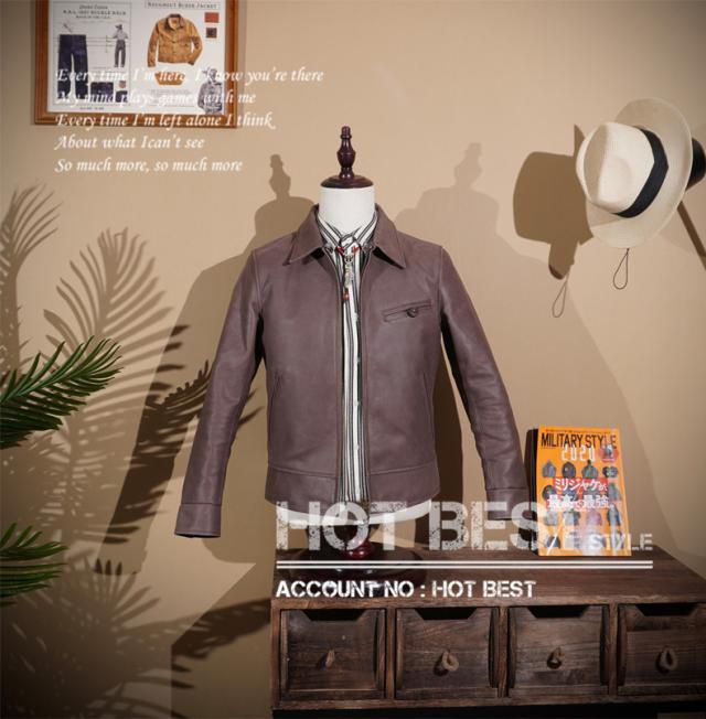 1.2mmカウハイド スポーツジャケット メンズ 革ジャン シングルライダース レザージャケット イタリアンレザー 牛革