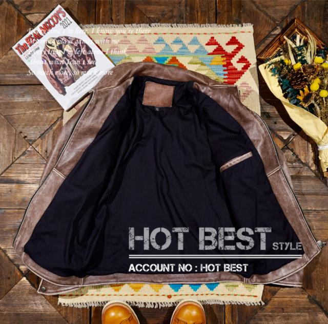 1.3mm カウハイド 1930s トラッカースタイル シングルライダース ウォッシュ加工    ヴィンテージ メンズ 革ジャン レザージャケット 植物鞣し 牛革