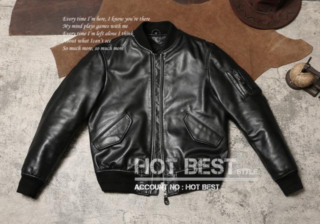 1.0mm ゴートスキン メンズ USAAF TYPE MA-1 フライトジャケット 革ジャン ボマーボンバー レザー 山羊革