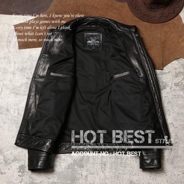 1.2mm カウハイド 襟付き スポーツジャケット メンズ 革ジャン ボマーボンバー ライダース イタリアンレザー 牛革