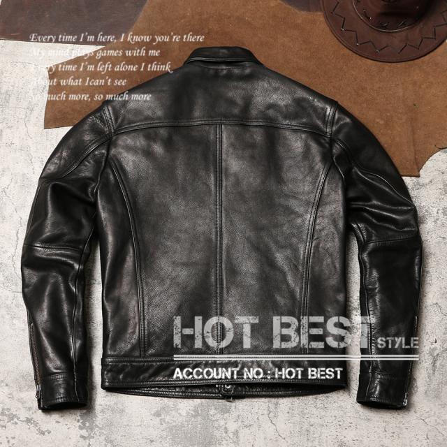 1.2mm カウハイド 襟付き スポーツジャケット メンズ 革ジャン ボマーボンバー ライダース イタリアンレザー 牛革