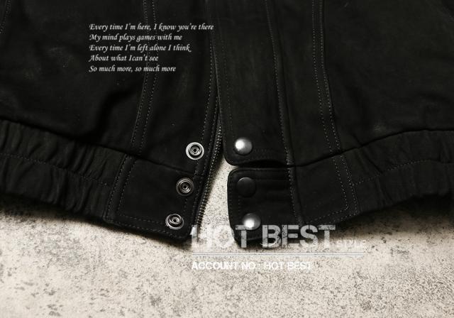 1.0mm ゴートスキン 復刻30年代スタイル レトロ シングルライダース ゆったりめ メンズ 革ジャン レザージャケット 山羊革