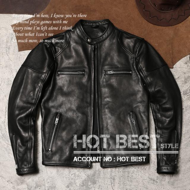 1.2mm カウハイド スタンダードスタイル シングルライダース レザージャケット イタリアンレザー 牛革