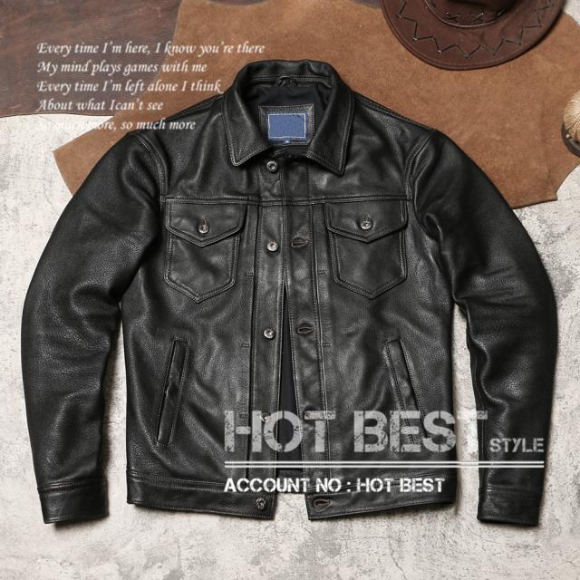 ファーストタイプ Gジャン メンズ ライダース レザージャケット ゴートスキン 山羊革