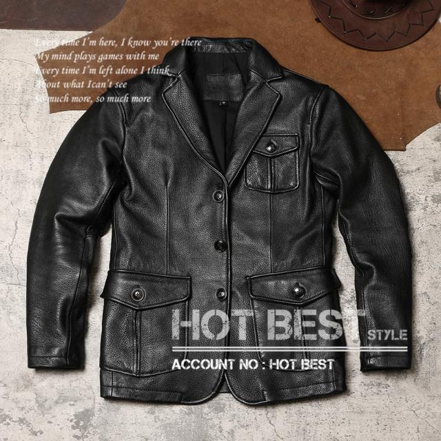 1.0mmゴートスキン ヴィンテージスタイル サックコート レザージャケット テーラード ライダース 製品染め ヤギ 山羊革