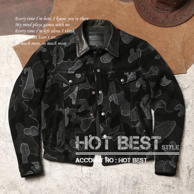 1.0mm カウハイド 50年代 サードタイプ Gジャン 557 3rd  ライダース 迷彩 レザージャケット 牛革