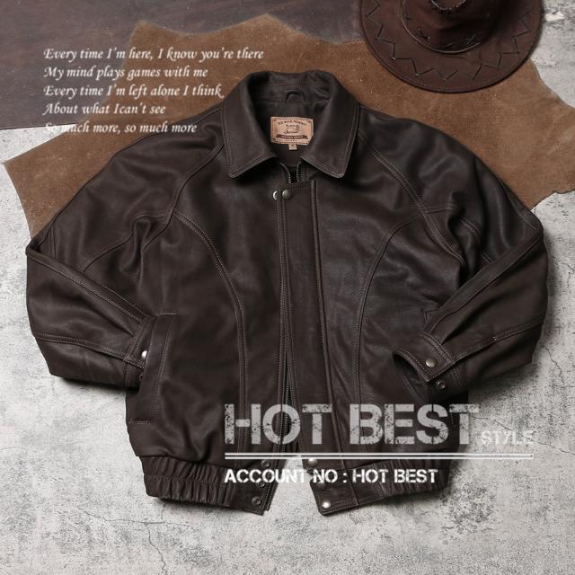 1.0mm カウハイド 復刻30年代スタイル レトロ シングルライダース ゆったりめ メンズ 革ジャン レザージャケット 牛革