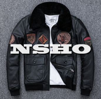 上質革ジャン　カウハイド　メンズ　フライトジャケット　ジャケット　イタリアンシープスキン　羊革　ムートンボア　羊毛