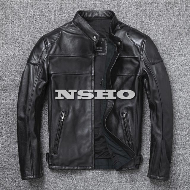 上質　メンズ　レザー　ジャケット　カウハイド　牛革　スタンダードスタイル　シングルライダース