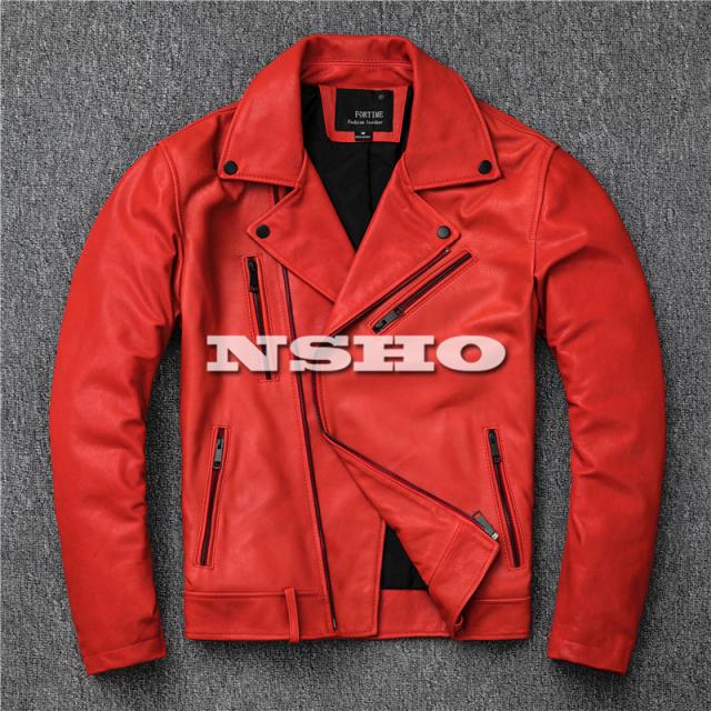 上質　メンズ　レザー　ジャケットシープスキン　羊革　レア色　UKスタイル　ダブルライダース  ロンジャン　植物鞣し革