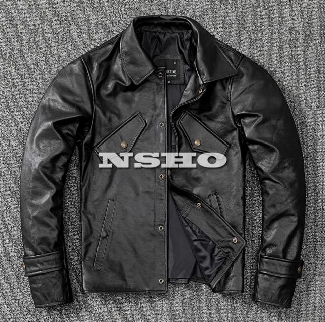 上質革ジャン メンズ　カウハイド　牛革　ミニマムスタイル シングルライダース