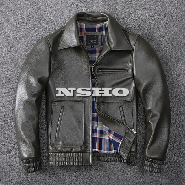 上質革ジャン メンズ　カウハイド　牛革　1.5ｍｍ　高級　復刻30年代 USAF TYPE A-2 フライトジャケット  タンニンなめし