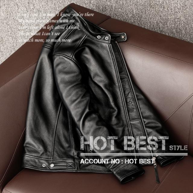 上質 メンズ レザー ジャケット カウハイド 牛革 スタンダードスタイル