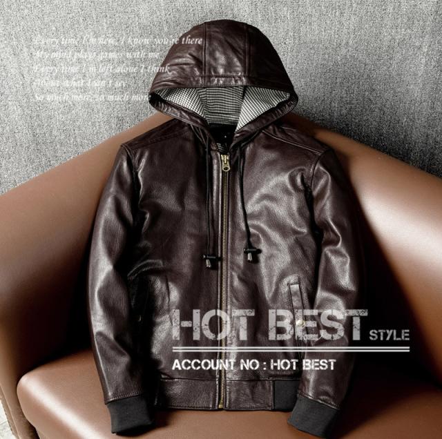 上質　メンズ　レザー　ジャケット　ゴートスキン フーデッドパーカー スポーツジャケット ボマー ボンバー ライダース イタリアンレザー  山羊革