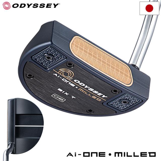 オデッセイ AI-ONE MILLED SIX Tパター メンズ 右用 STROKE LAB 90シャフト 34インチ ODYSSEY 日本正規品 2023年モデル ゴルフクラブ AIONE エーアイワン ミルド ストロークラボ