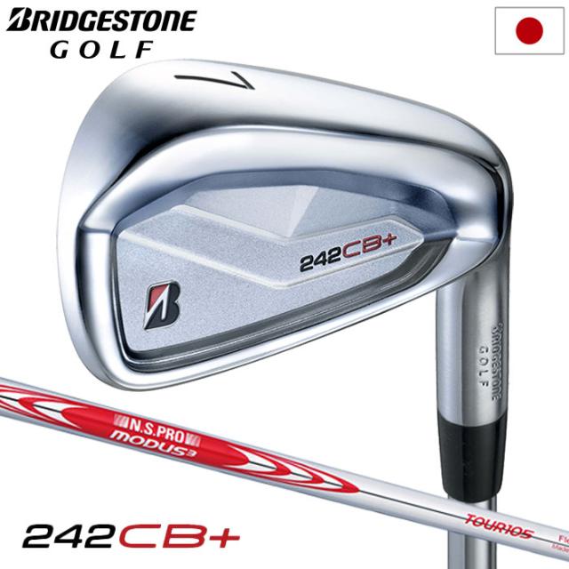 BS ブリヂストンゴルフ 242CB+ アイアン 6本セット(#5〜9、PW) メンズ 右用 N.S.PRO MODUS3 TOUR105 スチールシャフト 日本正規品 2024年モデル